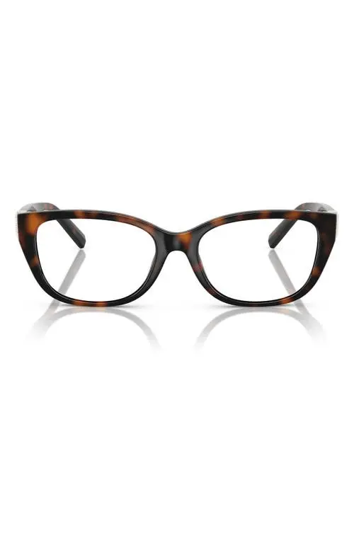 Tiffany & Co. 54mm Pillow Optical Eyeglasses - Havana