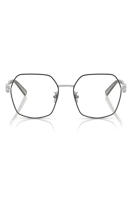 Tiffany & Co. 54mm Octagon Eyeglasses - Black Silver