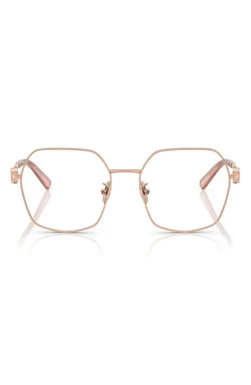 Tiffany & Co. 54mm Octagon Eyeglasses - Rose Gold
