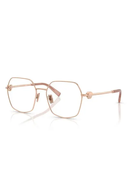Tiffany & Co. 54mm Octagon Eyeglasses - Rose Gold