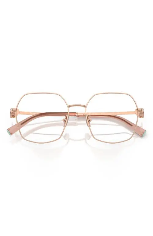 Tiffany & Co. 54mm Octagon Eyeglasses - Rose Gold