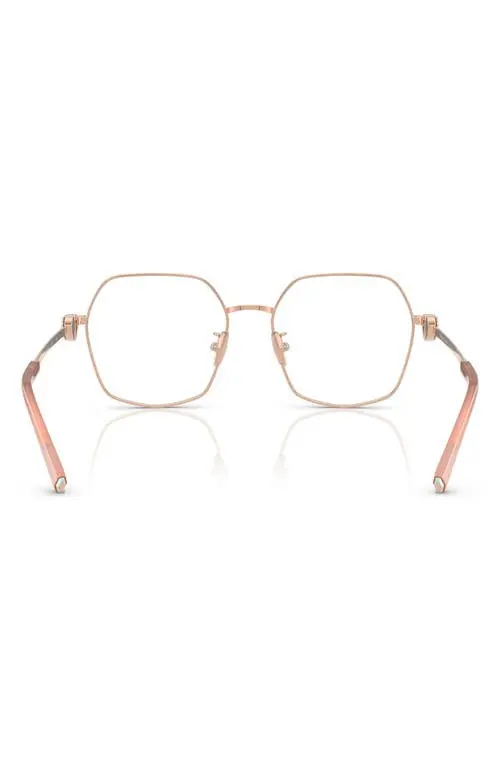 Tiffany & Co. 54mm Octagon Eyeglasses - Rose Gold