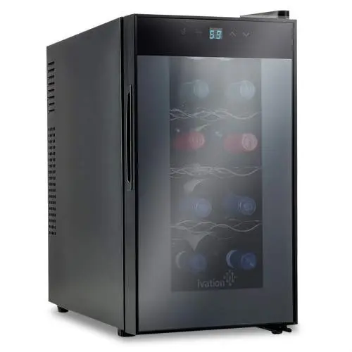 IVATION 8 Bottle Thermoelectric Wine Cooler - Black