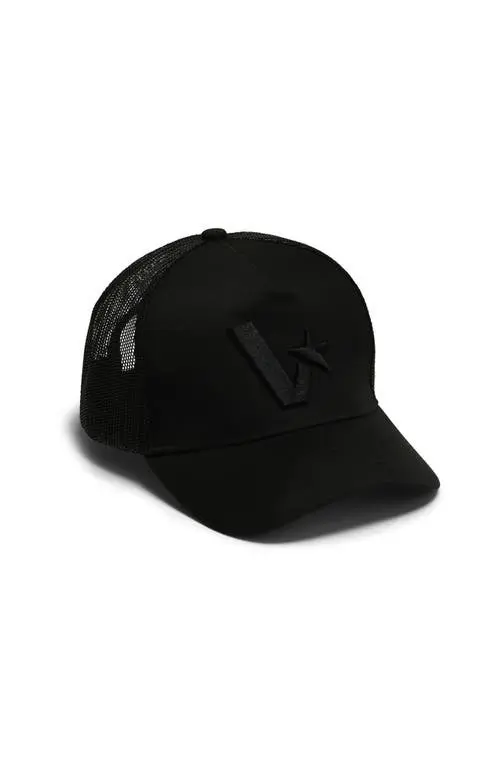 VOLÉE V Star Trucker Cap - Black