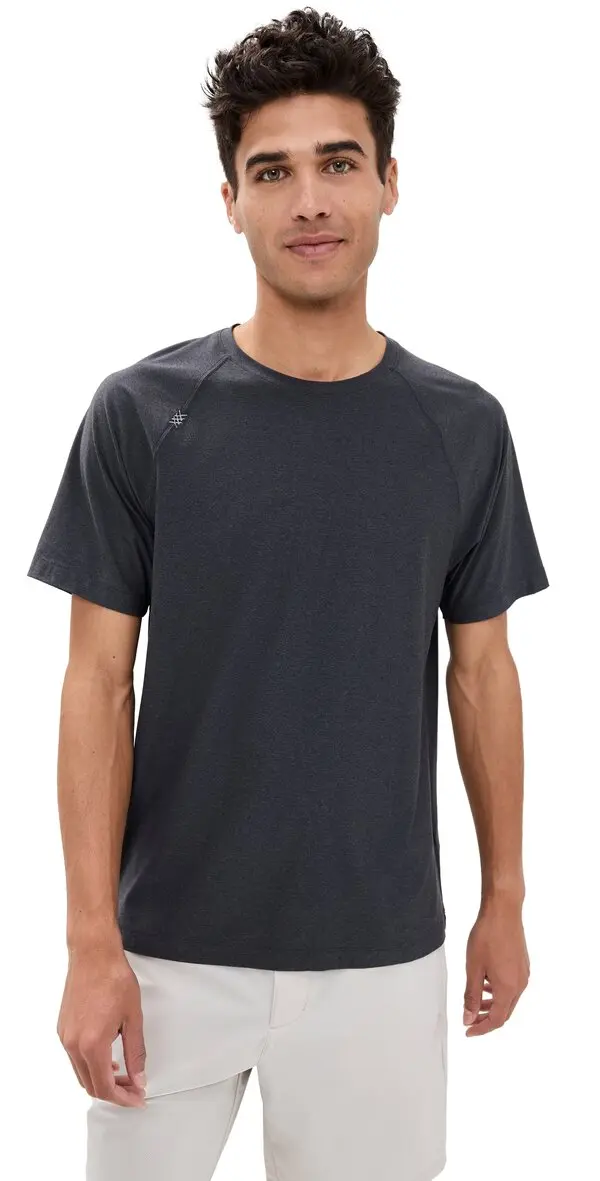 RHONE Reign Short Sleeve Tee - Black Heather