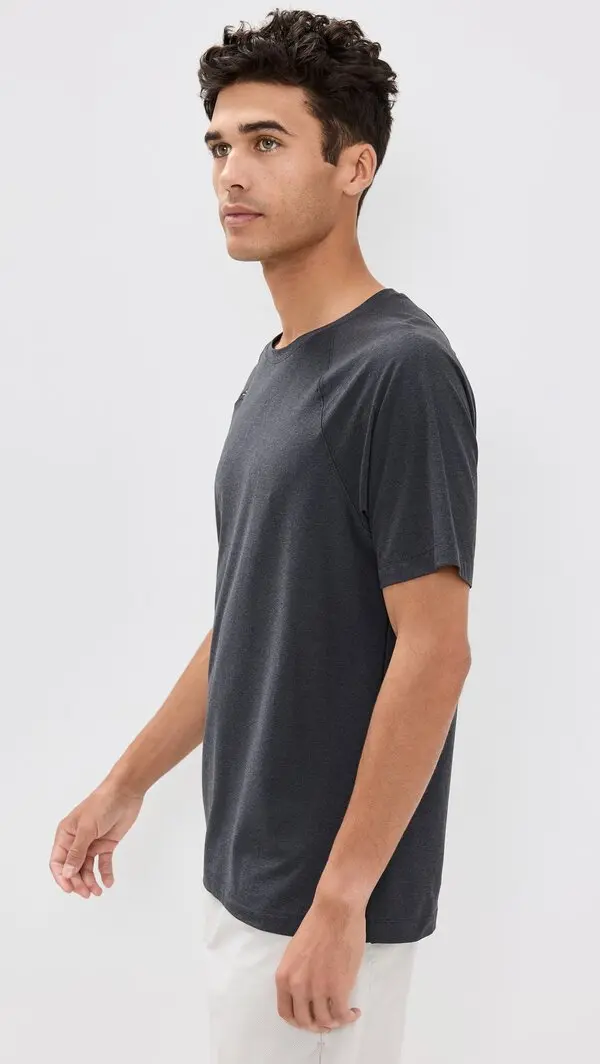 RHONE Reign Short Sleeve Tee - Black Heather
