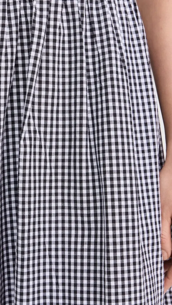 Playa Lucila Maxi Skirt - Black Gingham