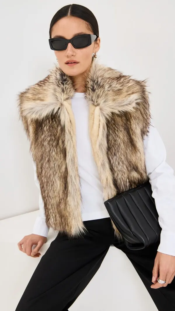 A.L.C. Naya Faux Fur Vest
