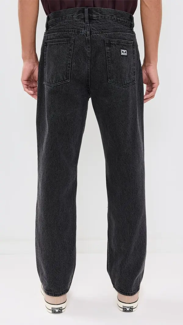 Obey Hardwork Denim Jeans - Faded Black