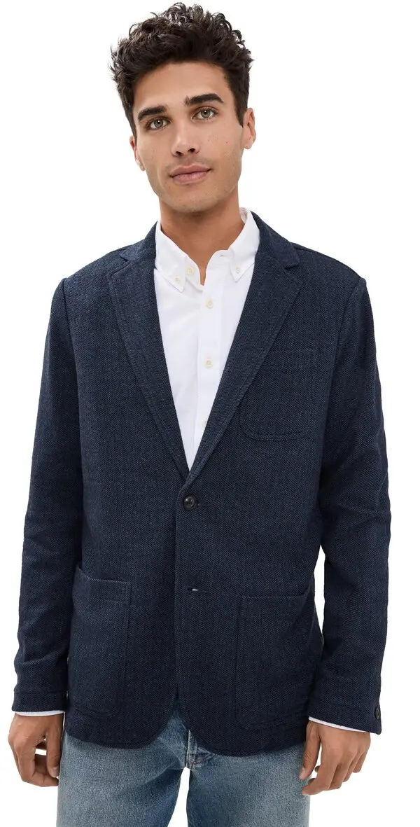 Faherty Brand Inlet Herringbone Blazer