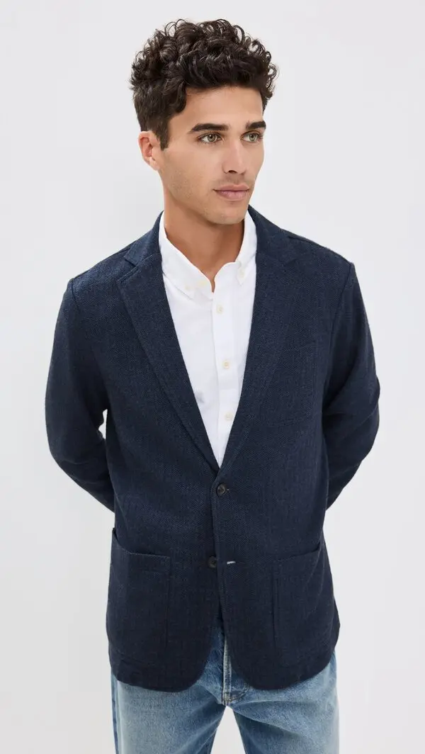 Faherty Brand Inlet Herringbone Blazer