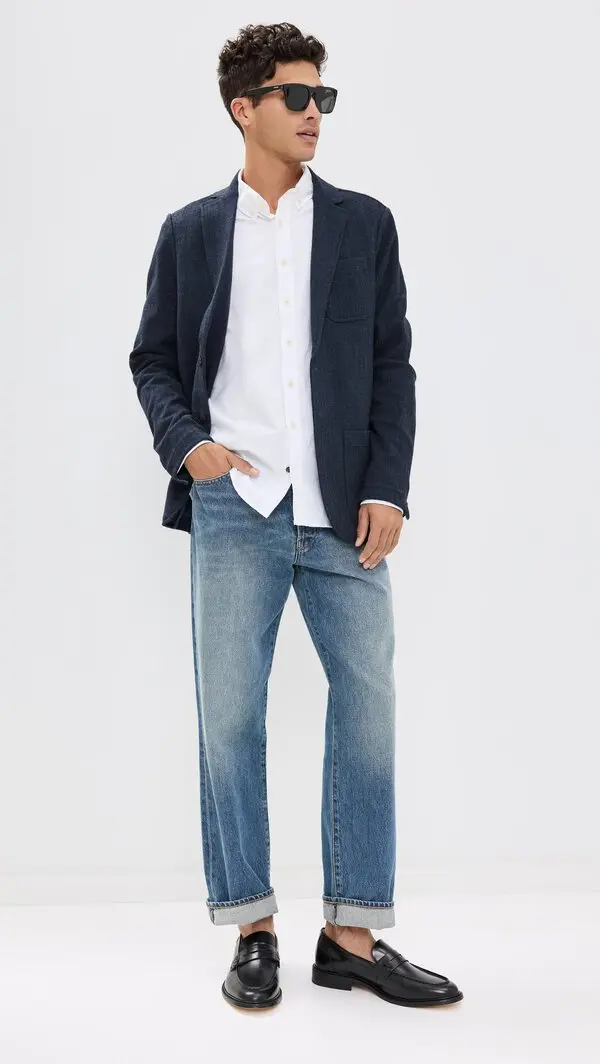 Faherty Brand Inlet Herringbone Blazer