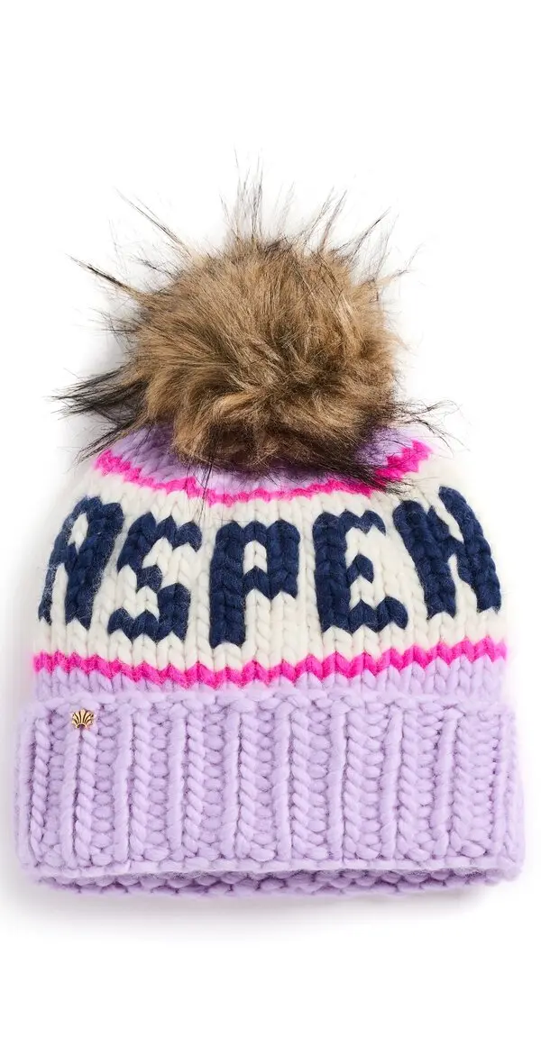 Lele Sadoughi Aspen Beanie - Lavender Multi