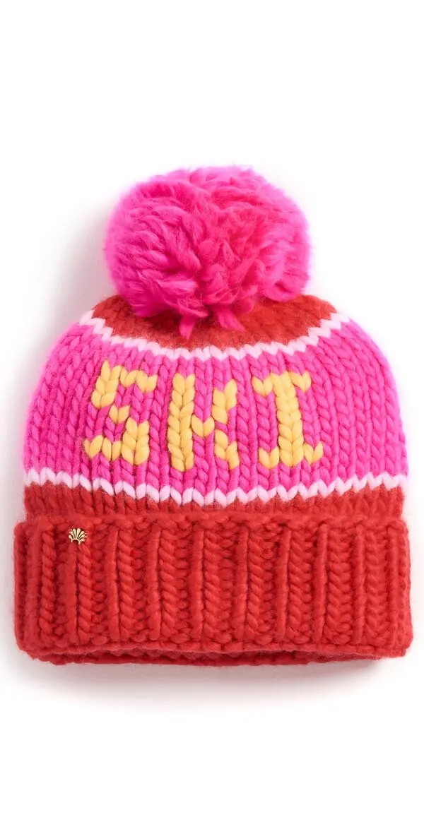 Lele Sadoughi Ski Beanie - Red Hot