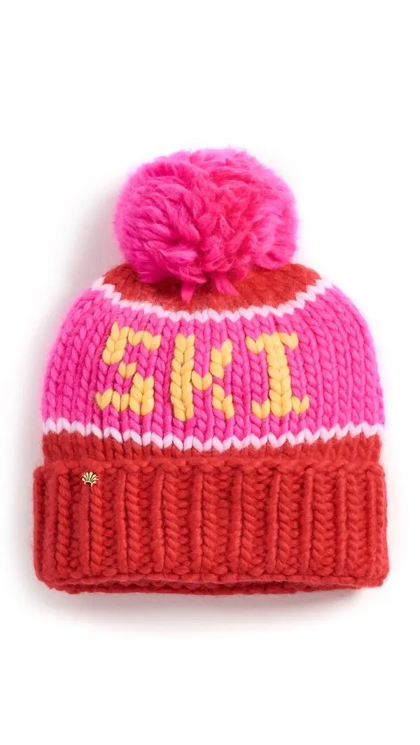 Lele Sadoughi Ski Beanie - Red Hot