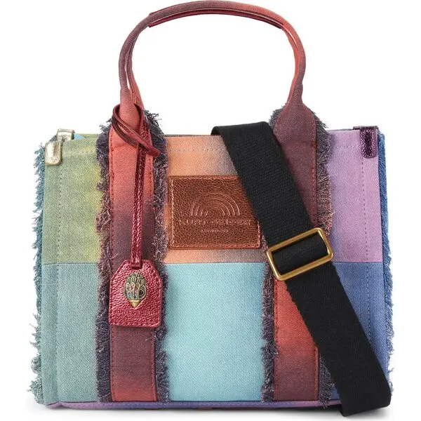 Kurt Geiger Small Southbank Patchwork Denim Tote Bag