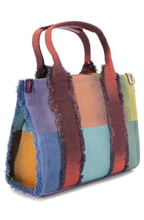 Kurt Geiger Small Southbank Patchwork Denim Tote Bag
