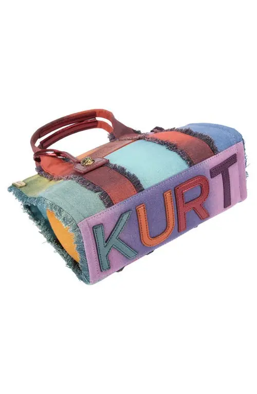 Kurt Geiger Small Southbank Patchwork Denim Tote Bag