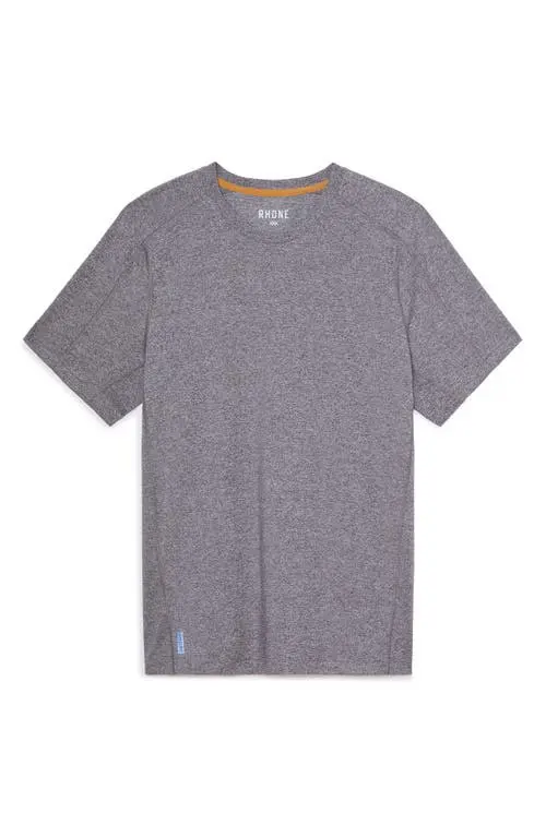 RHONE Invictus Perforated Performance T-shirt - Gravel Heather