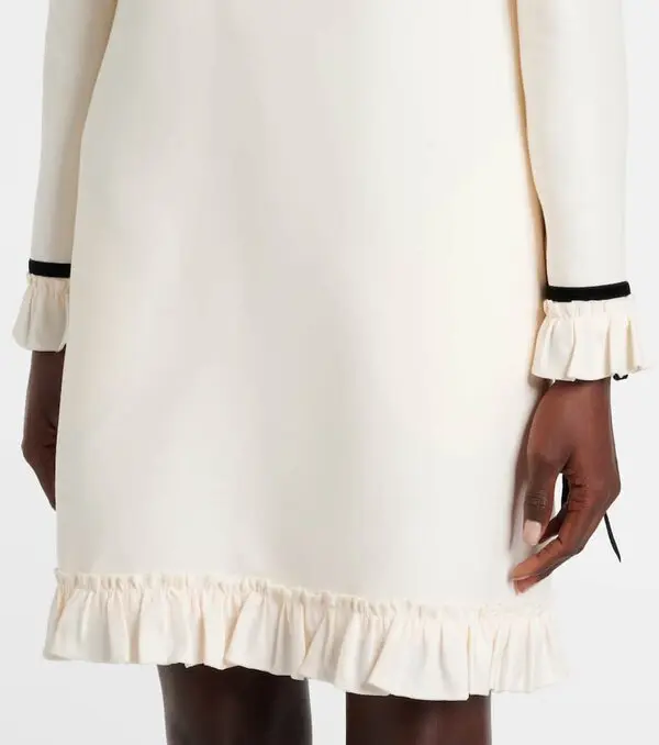 Valentino Garavani Crepe Couture Minidress - White