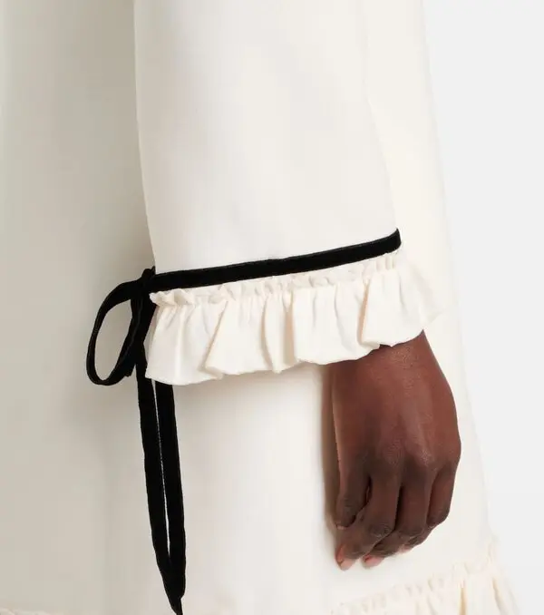 Valentino Garavani Crepe Couture Minidress - White