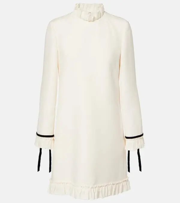 Valentino Garavani Crepe Couture Minidress - White