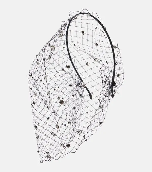 JENNIFER BEHR Stella Embellished Headband - Black