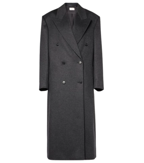 THE ROW Harisi Cashmere Coat - Grey