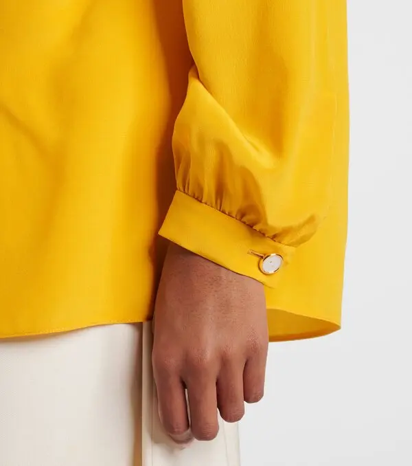 Valentino Garavani Crêpe De Chine Shirt - Yellow