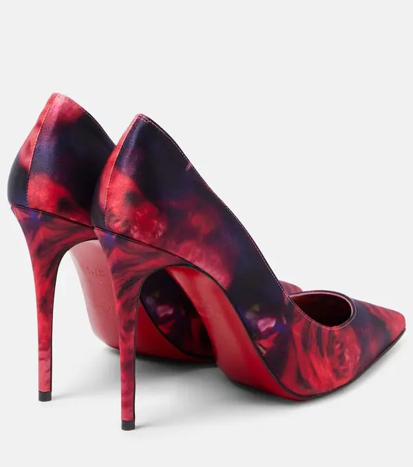 CHRISTIAN LOUBOUTIN Kate 100 Floral Pumps - Multicoloured