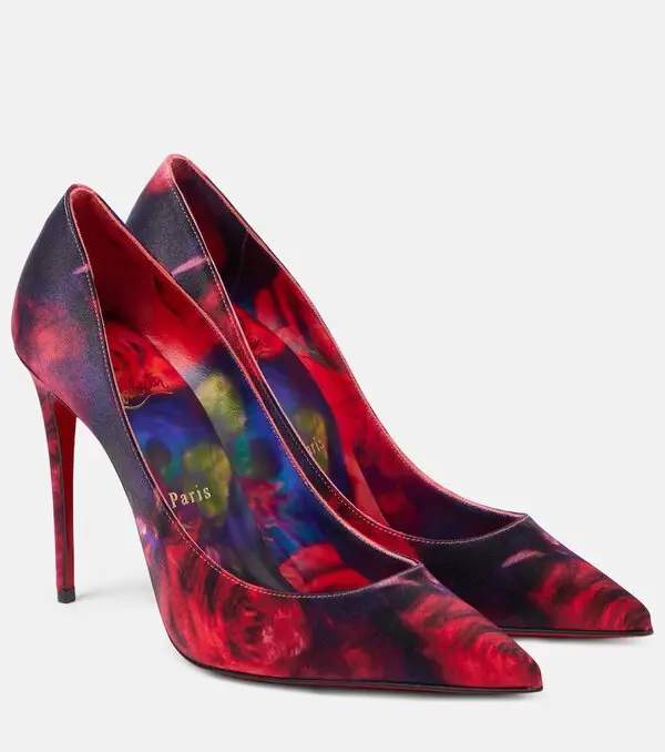 CHRISTIAN LOUBOUTIN Kate 100 Floral Pumps