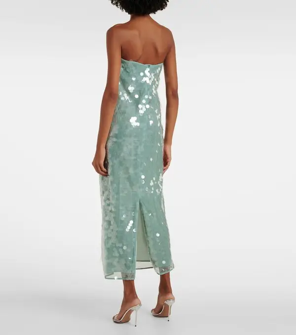 Staud Casey Strapless Maxi Dress