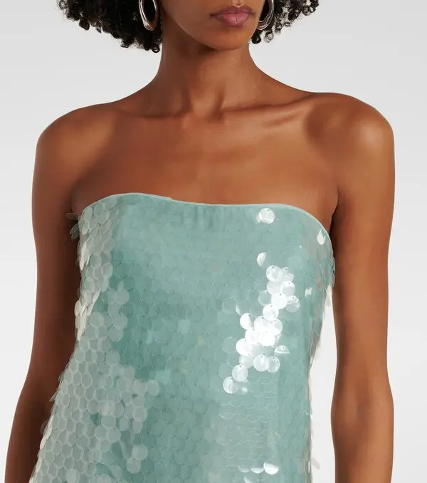 Staud Casey Strapless Maxi Dress