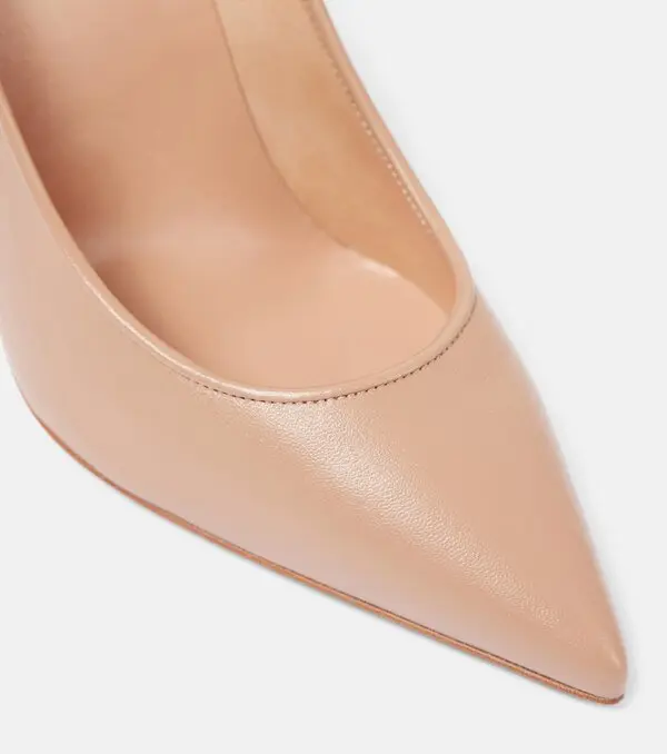 CHRISTIAN LOUBOUTIN Sporty Kate 100 Leather Pumps - Beige