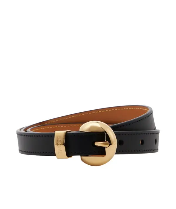 Loewe Pebble Leather Belt - Black