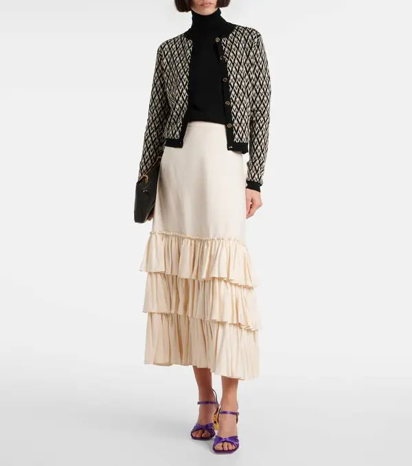 Valentino Garavani Ruffled Maxi Skirt