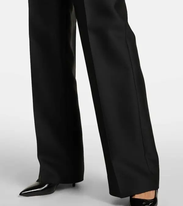 Gucci Wool And Silk Gabardine Straight Pants