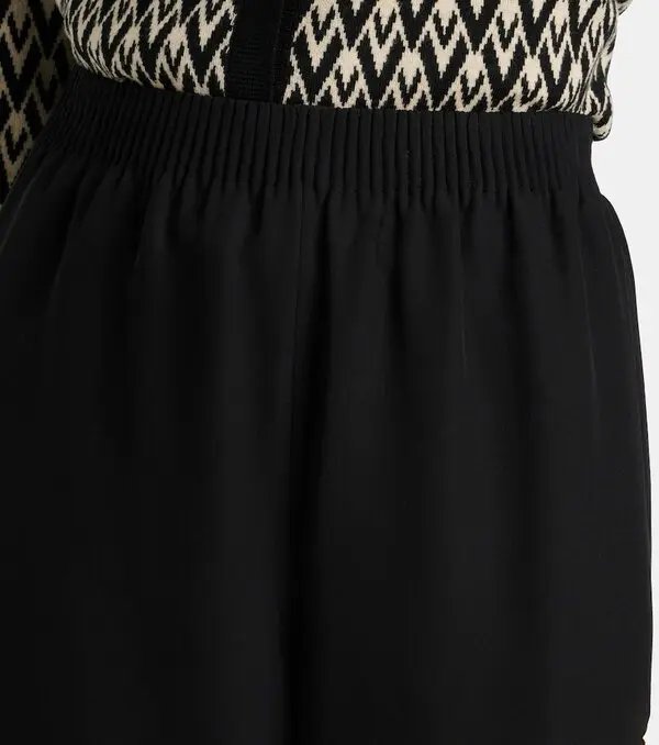Valentino Garavani Cady Couture Wide-leg Pants