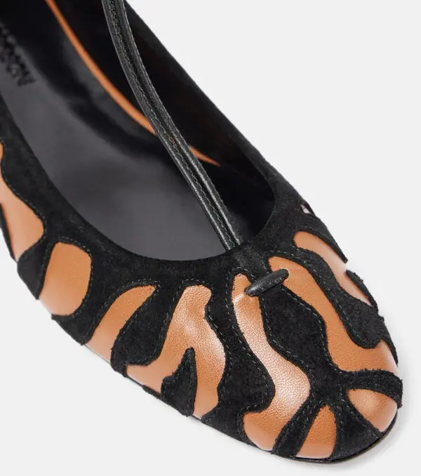 Ulla Johnson Polline Animal Print Ballet Flats - Multicoloured