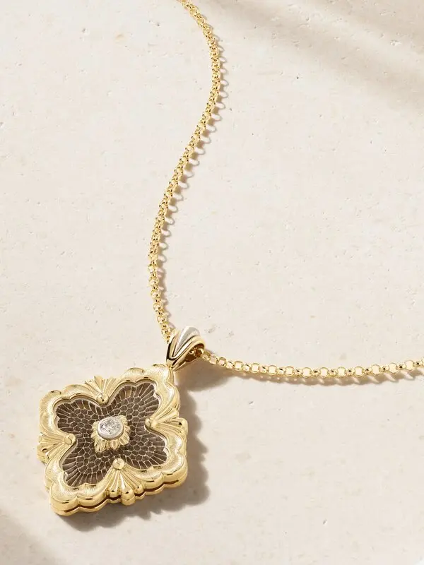 Buccellati Opera Tulle Diamond Necklace - Gold