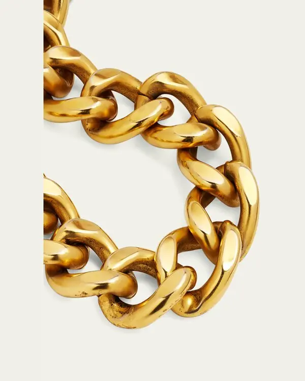 BEN-AMUN Polished Link Necklace - Gold