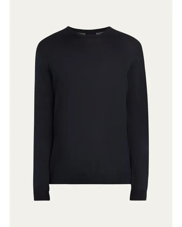Giorgio Armani Silk-cotton Crew Sweater