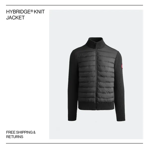 Canada Goose Hybridge Knit Jacket - Black