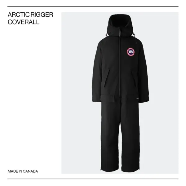 Canada Goose Arctic Rigger Coverall - Black | Editorialist