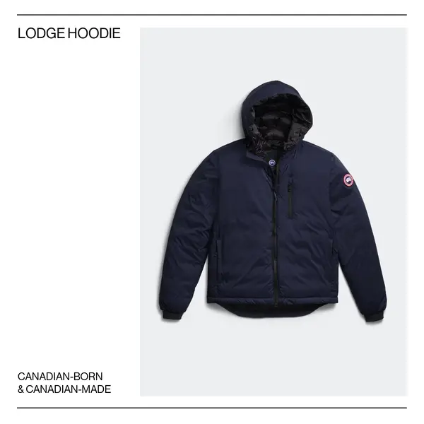 Canada Goose Lodge Windproof Hoodie - Atlantic Navy