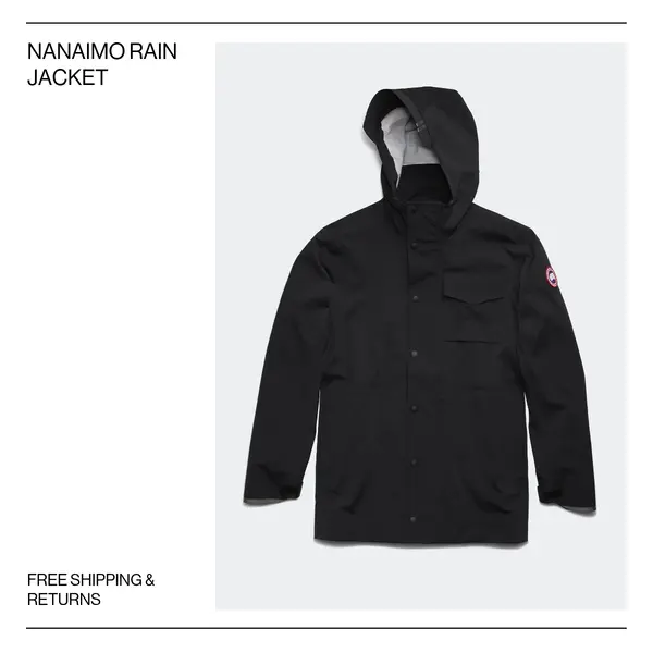 Canada Goose Nanaimo Rain Jacket - Black