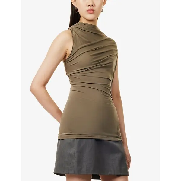 Helmut Lang Wind Ruched Top
