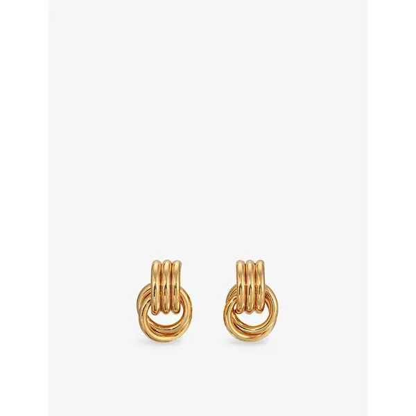 HEAVEN MAYHEM Mini Knot Earrings - Gold