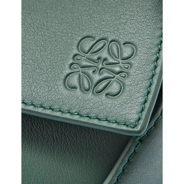 Loewe Puzzle Edge Small Leather Cross-Body Bag - Vetiver