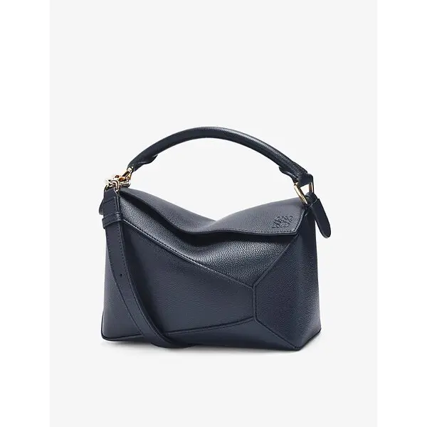 Loewe Puzzle Edge Small Leather Cross-body Bag - Deep Navy